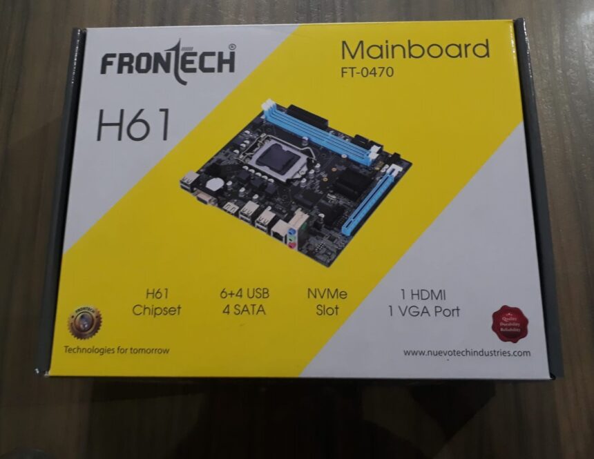 NEW FRONTECH H61 MOTHERBOARD FT – 0470 – Yashika computer 🖥